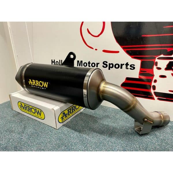 Arrow aluminium dark uitlaat demper - Holland Motor Sports